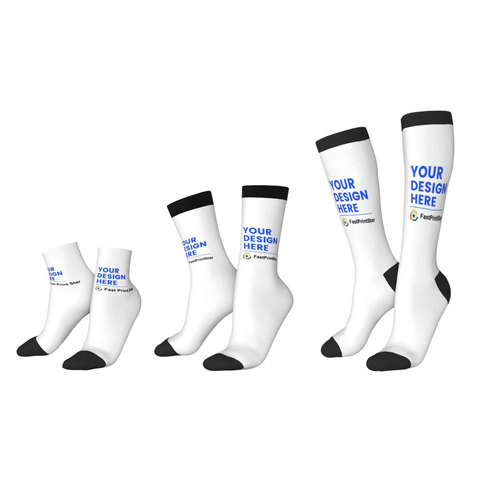 Custom Printed Socks - As Low As $3.99 | FastPrintStar