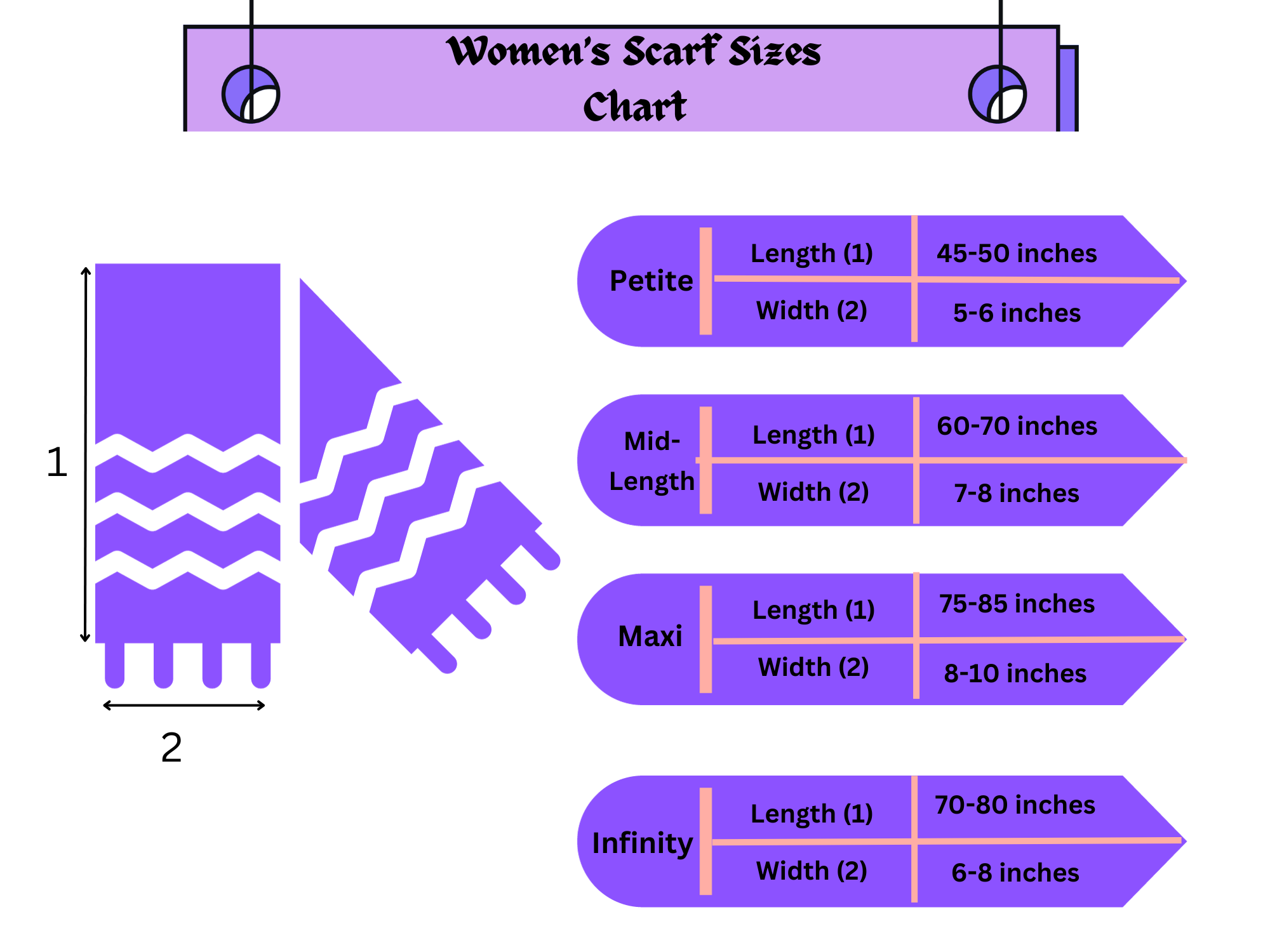 Scarf Size Guide - How Long Should A Scarf Be? - FastPrintStar