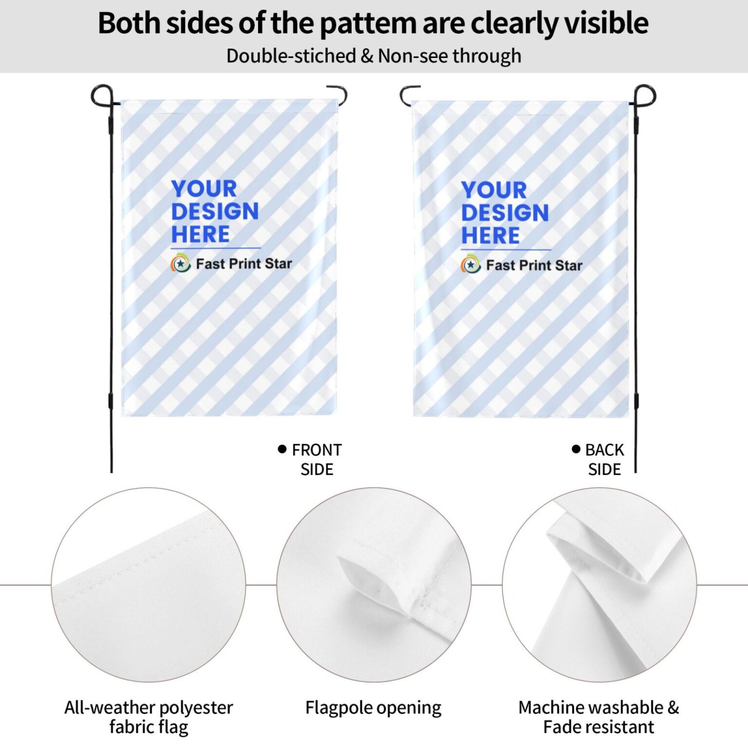 Custom Garden Flags | Create with Photos and Text - FastPrintStar